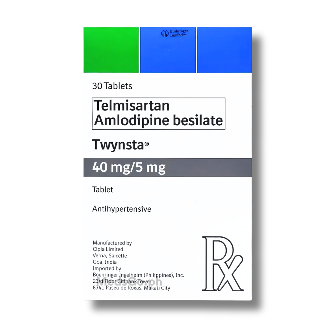 TWYNSTA Telmisartan / Amlodipine 40mg / 5mg - 1 Box x 30 Tabs price in ...